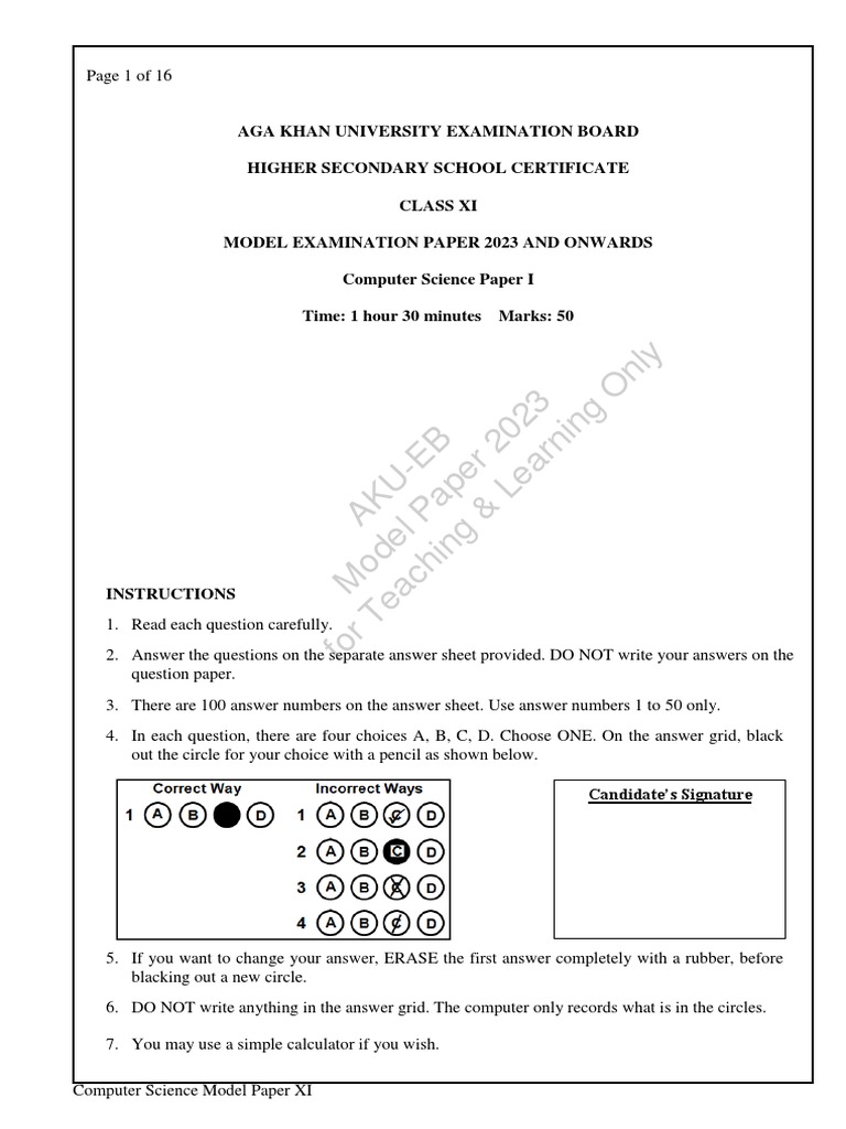 Computer Science Model Paper XI (Paper I) | Download Free PDF | Computer Data Storage | Internet ...