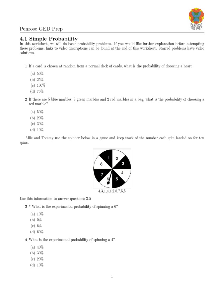 Simple Probability | PDF | Linguistics