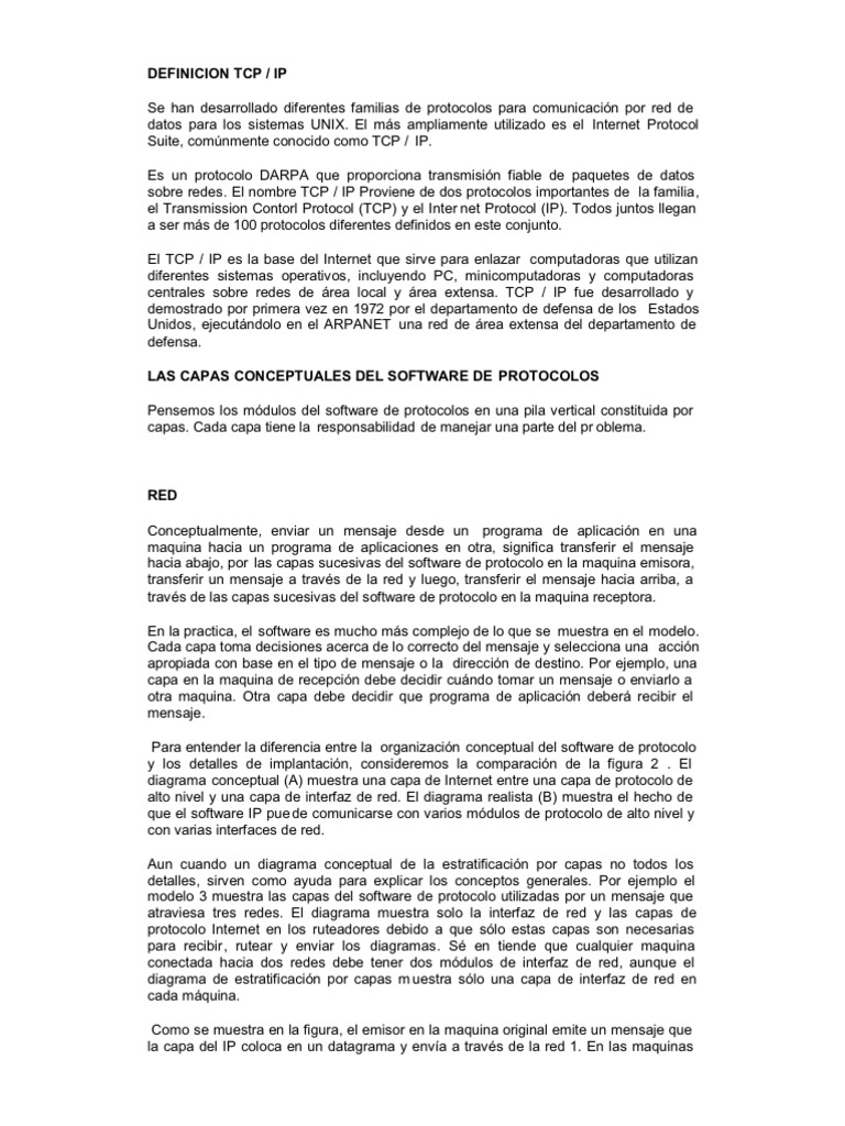 Niveles de Protocolo | PDF | Protocolos de internet | Conjunto de protocolos de internet