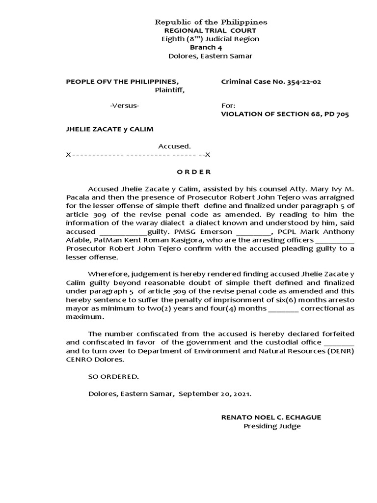 Criminal and Civil Court Orders in Eastern Samar | PDF | Lawsuit | Eviction