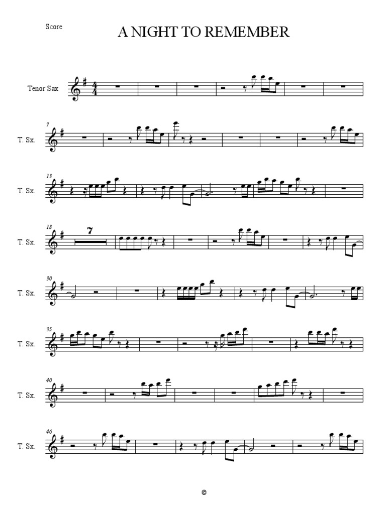 A Night To Remember | PDF