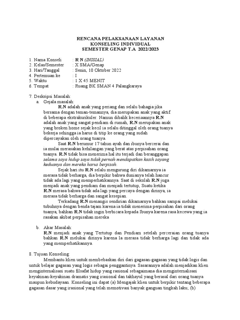 RPL Uts Kon - Individual Rebt | PDF