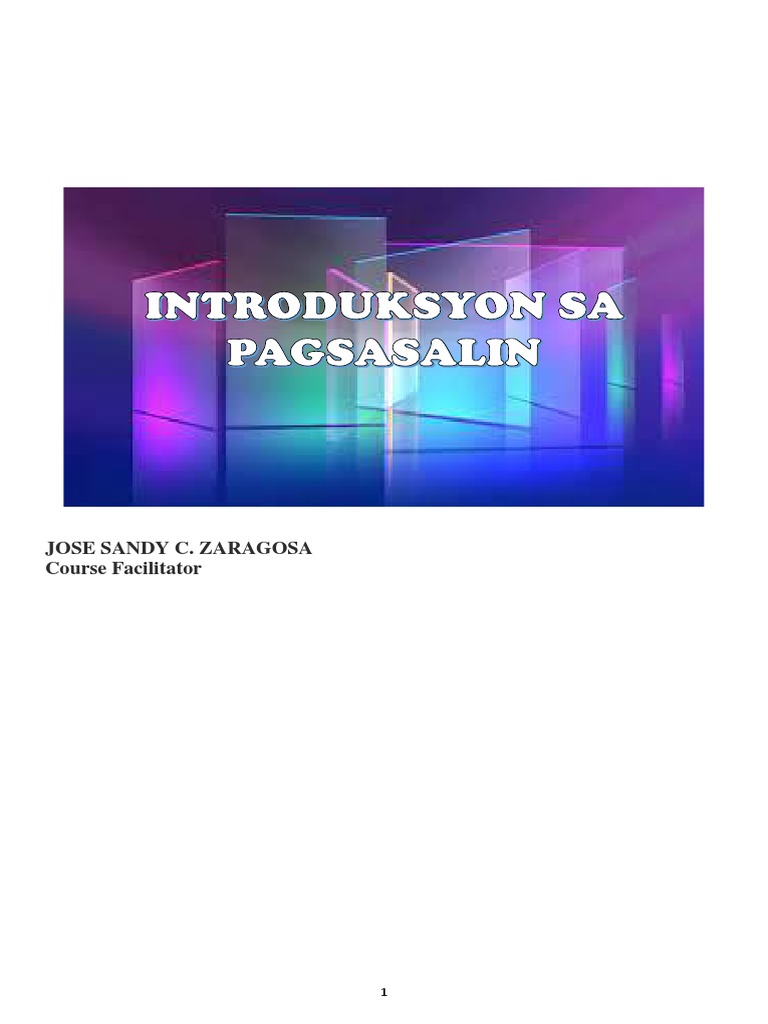 Pagsasalin 3 | PDF