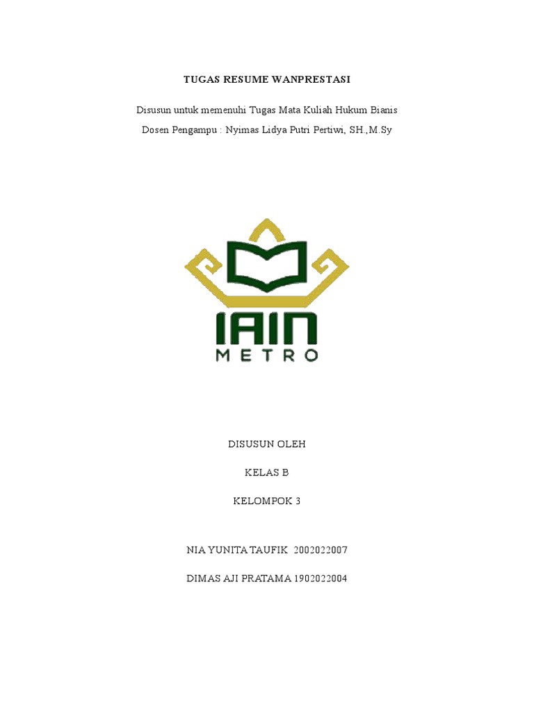 Kelompok 3 Hukum Bisnis Pdf 