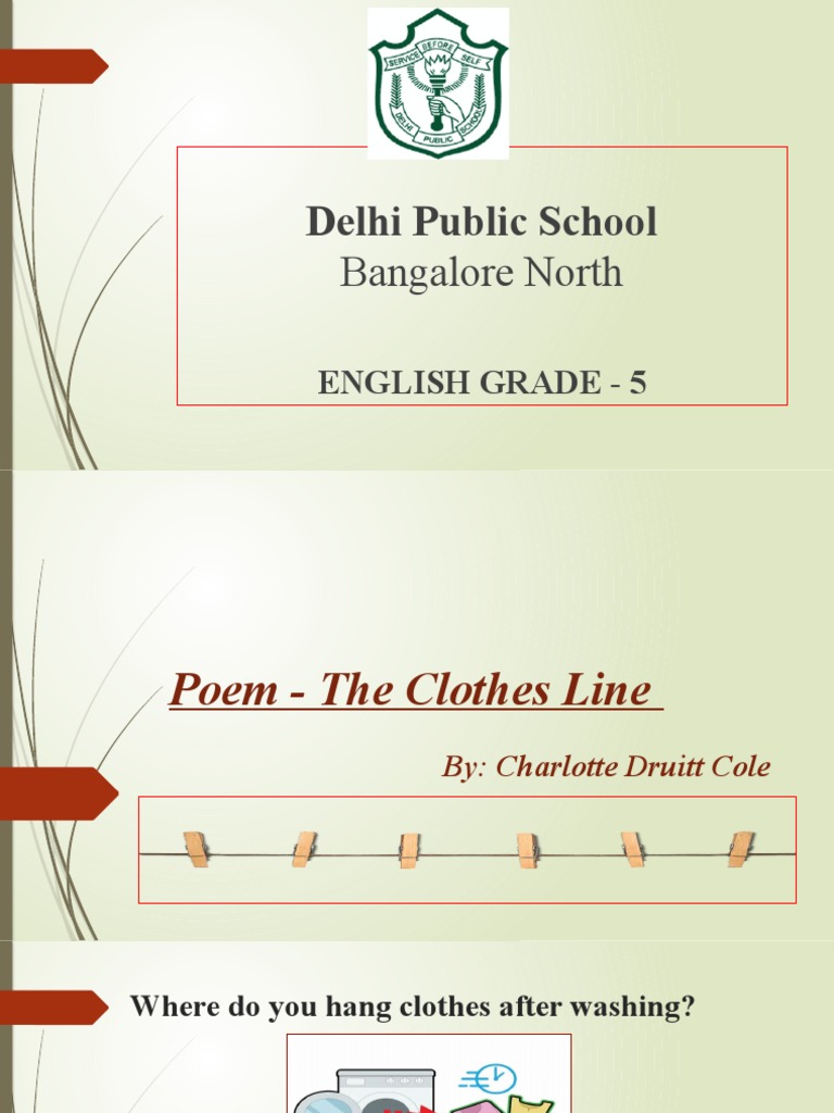 3993 The Clothes Line-1UPLOAD | PDF | Poetry | Rhyme