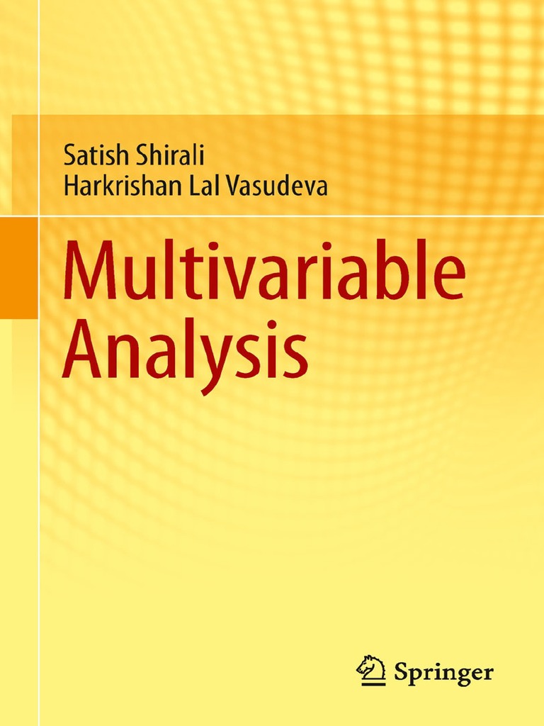 Vasudeva, Harkrishan L. - Shirali, Satish - Multivariable Analysis ...