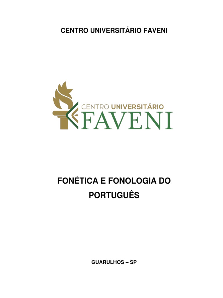 Fonética E Fonologia Uma Introdução Aos Principais Conceitos E