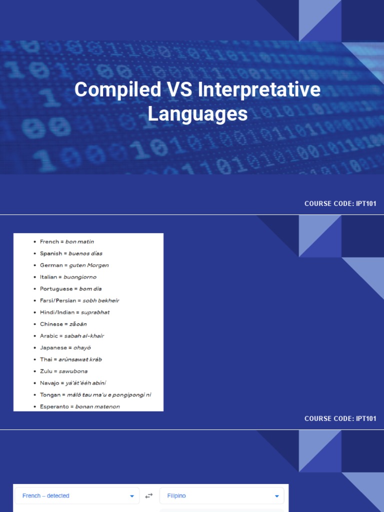Compiled VS Interpretative Languages | PDF | Source Code | Compiler