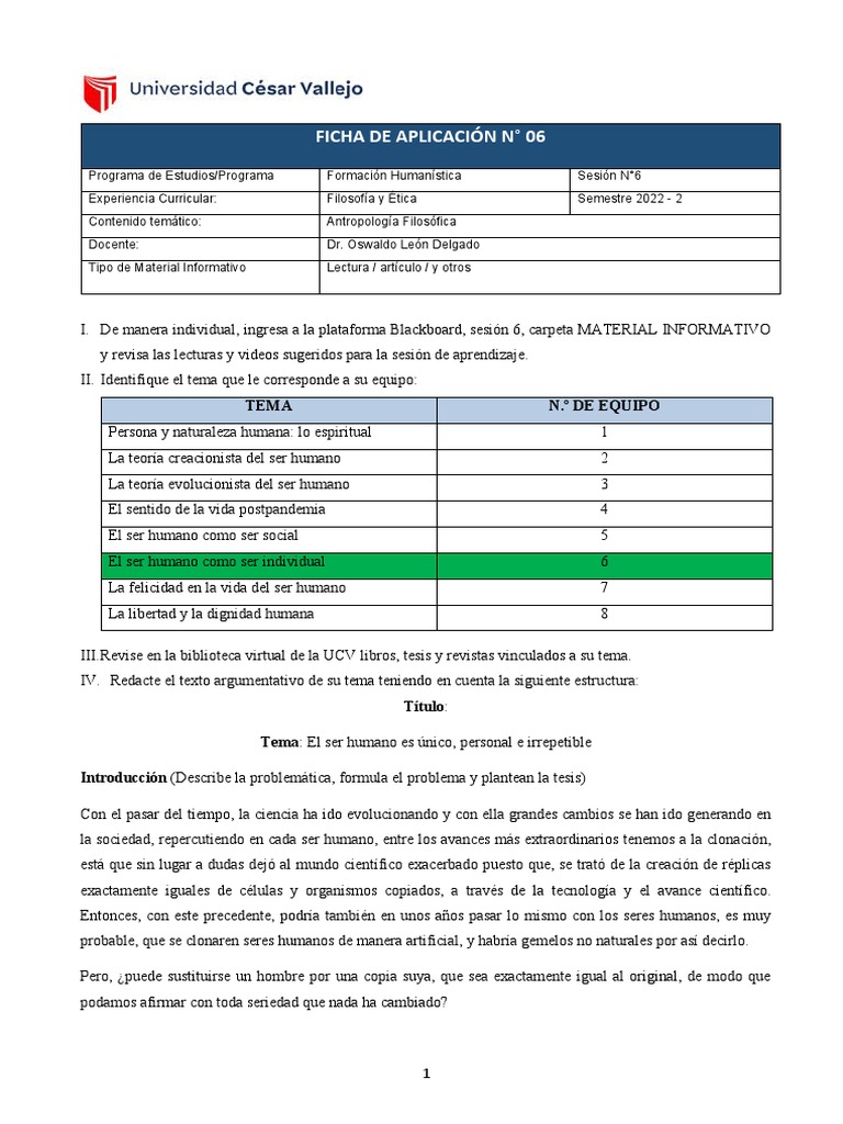Clonación y la Singularidad Humana | PDF | Clonación | Sociedad
