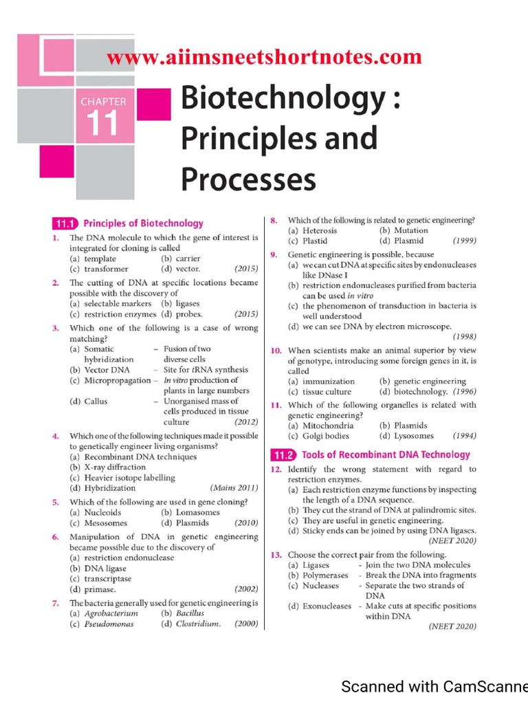 Biotechnology Principles and Process | PDF