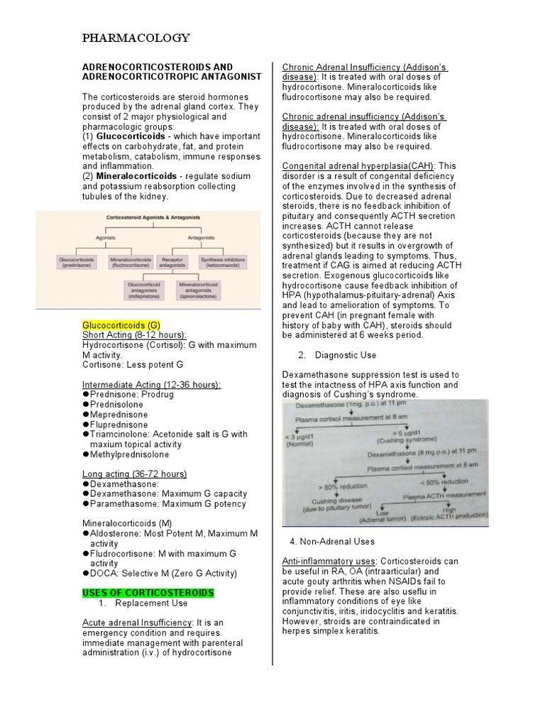 Pcol Midterms | PDF | Adrenal Gland | Glucocorticoid