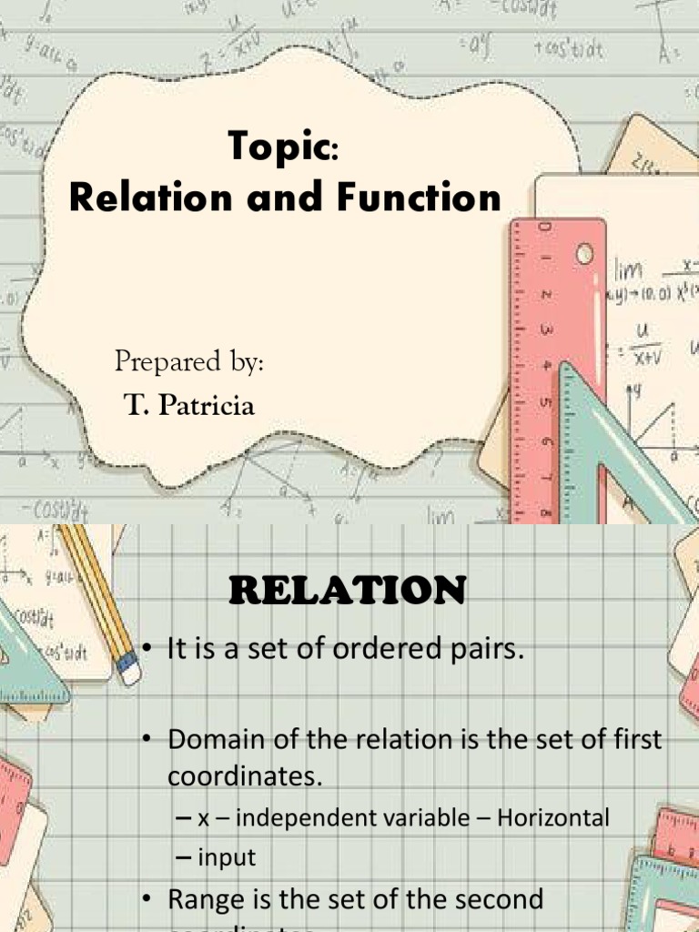 Function Relation G11 Gen Math | PDF Function Relation G11 Gen Math | PDF
