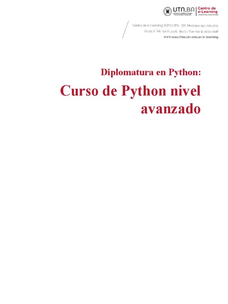 Unidad 2 Pdf Objeto Informática Python Lenguaje De Programación