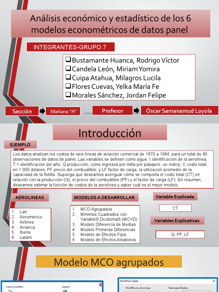 Trabajo N°3 Econometría Ii | PDF | Análisis de regresión | Intervalo de confianza