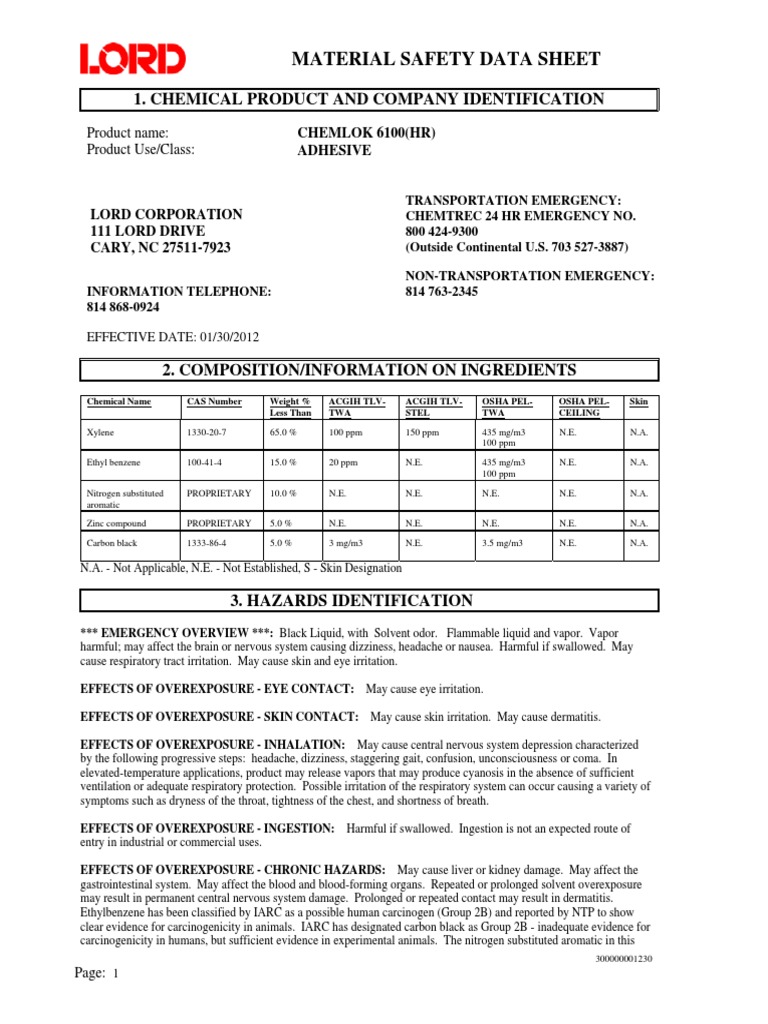Chemlok 6100 | PDF | Firefighting | Fires