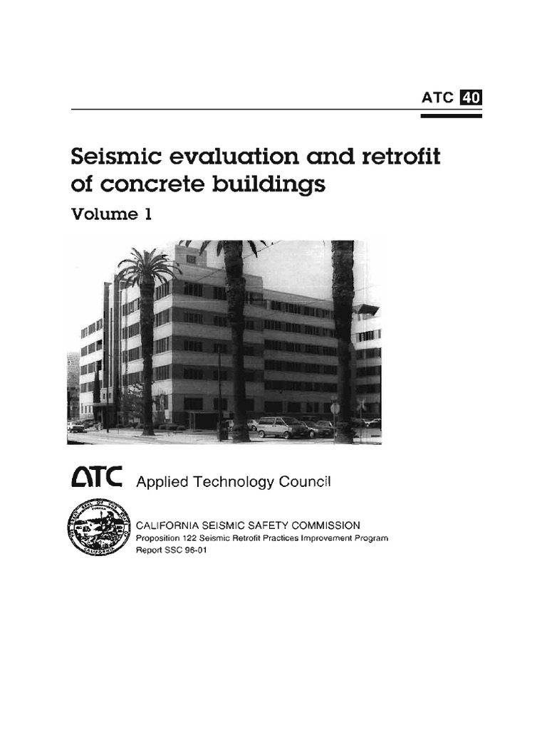 APPLIED TECHNOLOGY COUNCIL - ATC-40 Seismic Evaluation and Retrofit of ...
