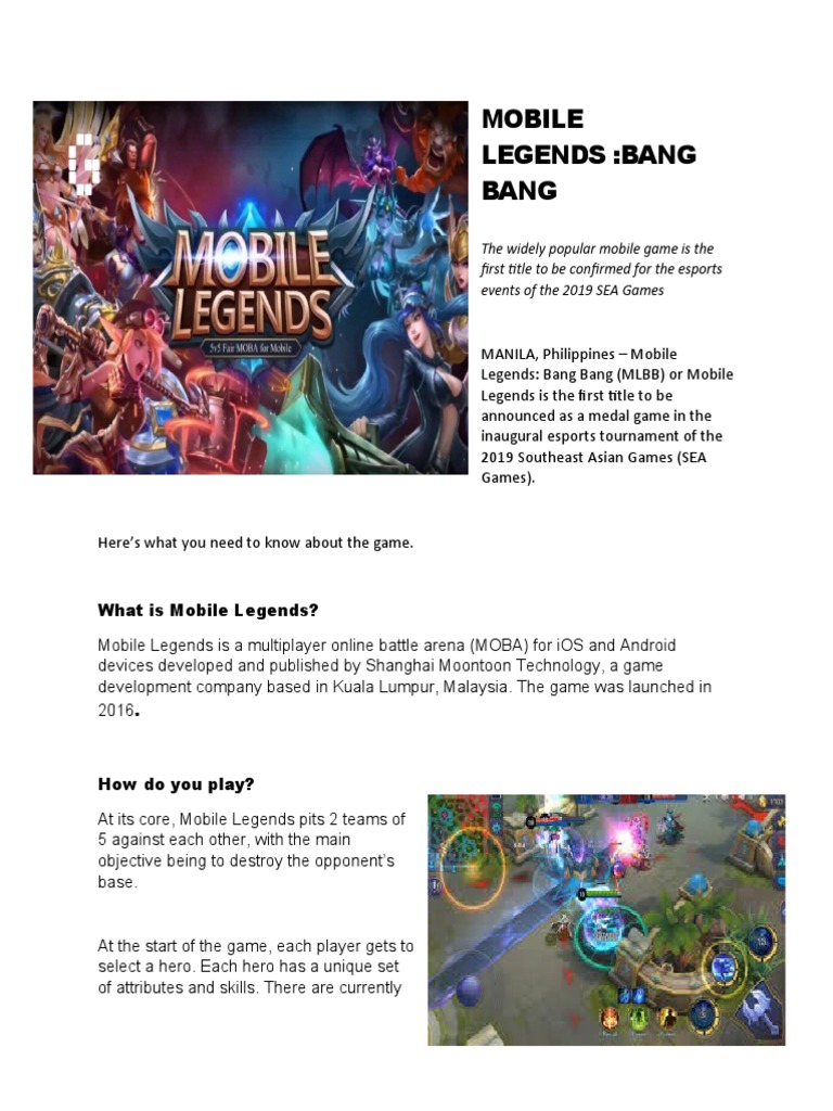 Article Mobile Legend | PDF | Video Games | Game Design