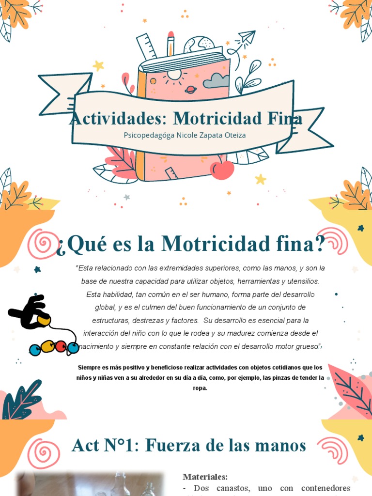 Act. Motricidad Fina | Descargar gratis PDF | Papel