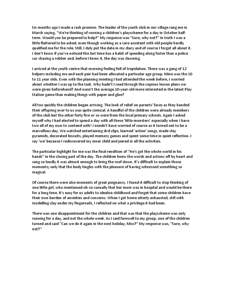 FCE Reading Part 5 | PDF