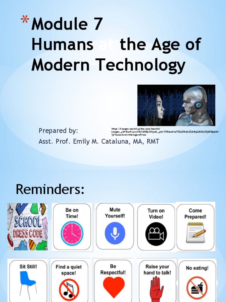 Module 7 - Humans at The Age of Modern Technology | PDF