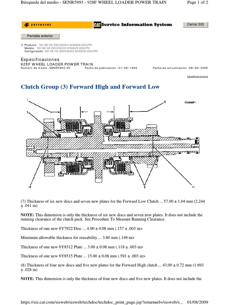 Especificaciones 928F - FH FL | PDF