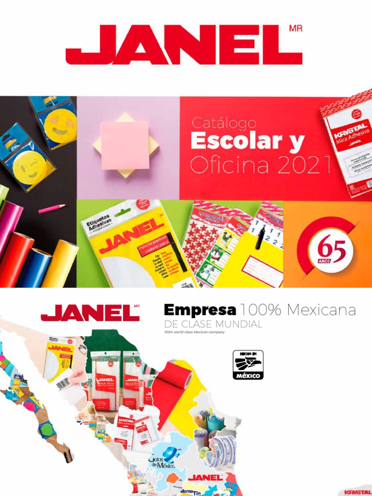 Janel Catalogo Escolar 2021 Web Baja | PDF | Amarillo | Arco iris