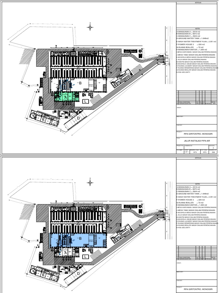 Site Plan 01 Bangunan Utama Abc Compressed Pdf