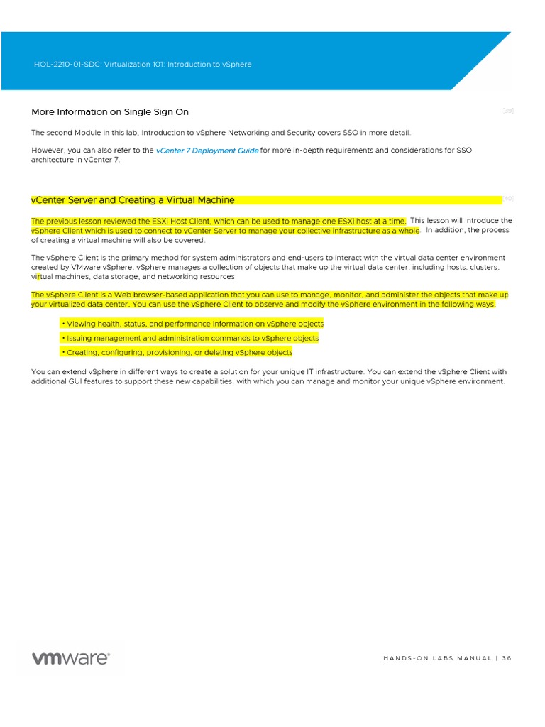 Accessing Vcenter Server | PDF | Virtualization | Virtual Machine