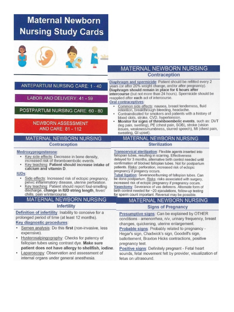 Maternal Newborn | PDF