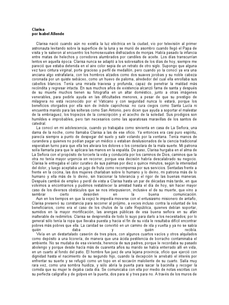 Clarisa | PDF
