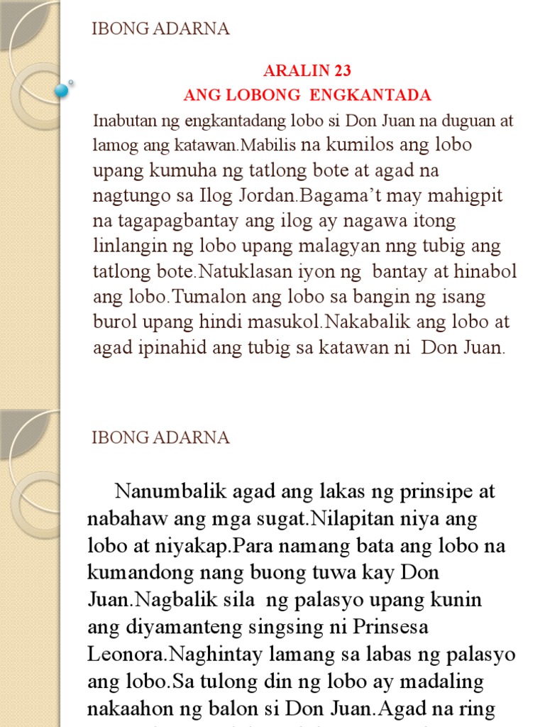 Ibong Adarna | PDF