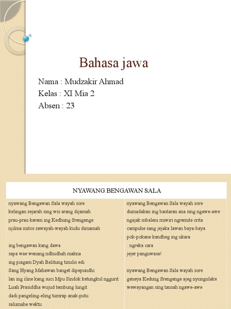 Bahasa Jawa | PDF