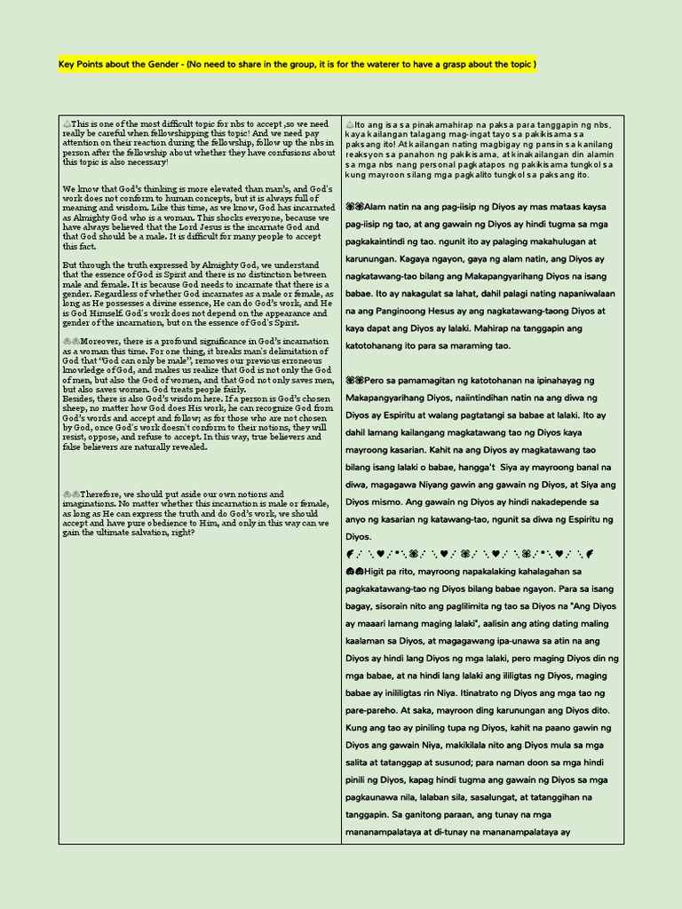 ?10. Gender-Final - Checked | PDF | God | Theism