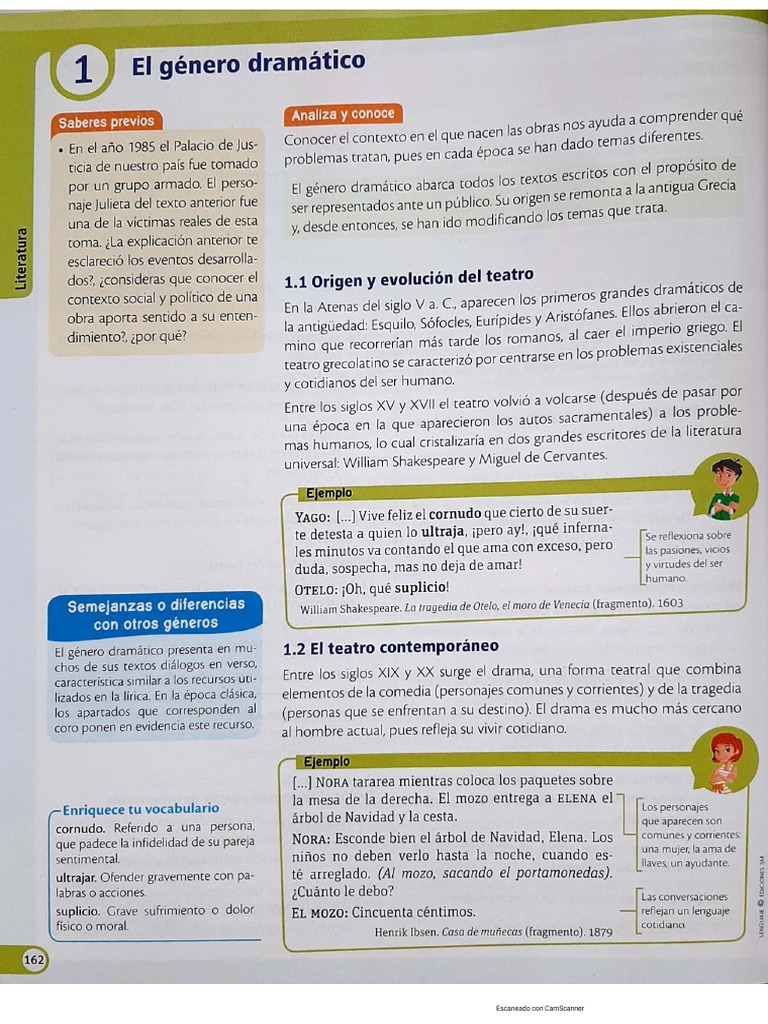 GÉNERO DRAMÁTICO Actividad (2) 7° p4 | PDF