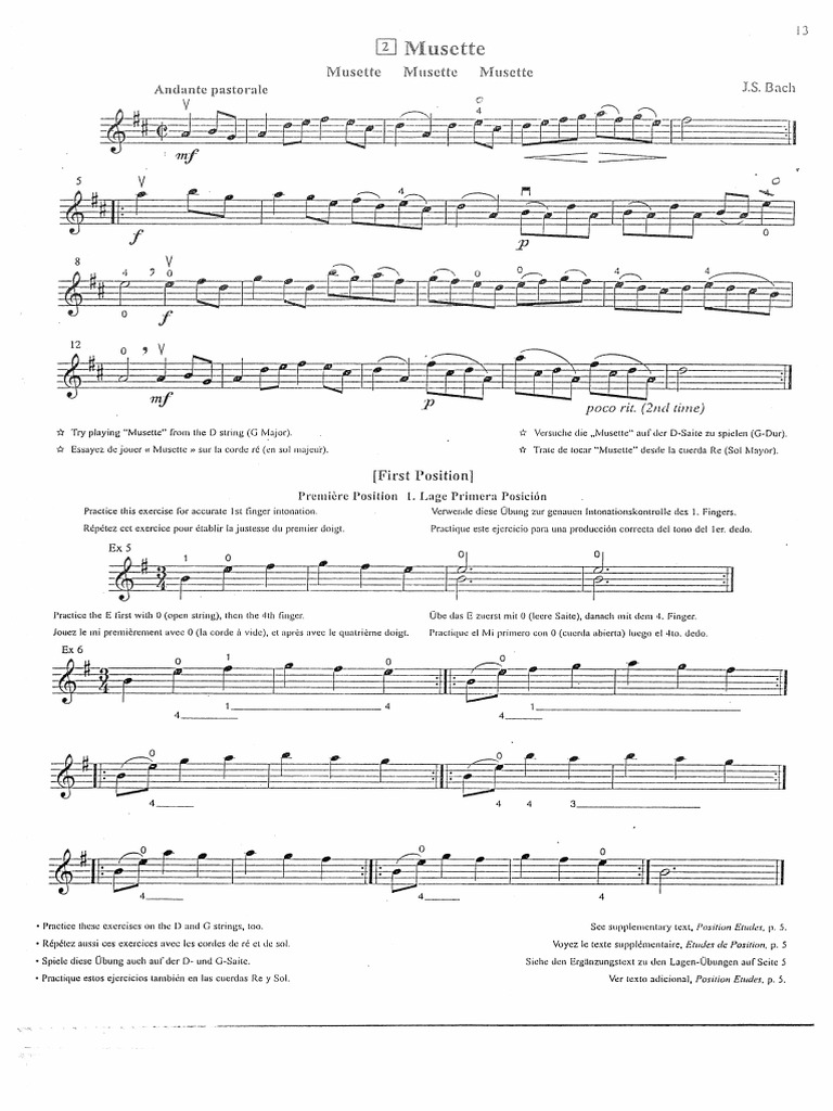 Musette - J.S.Bach | PDF