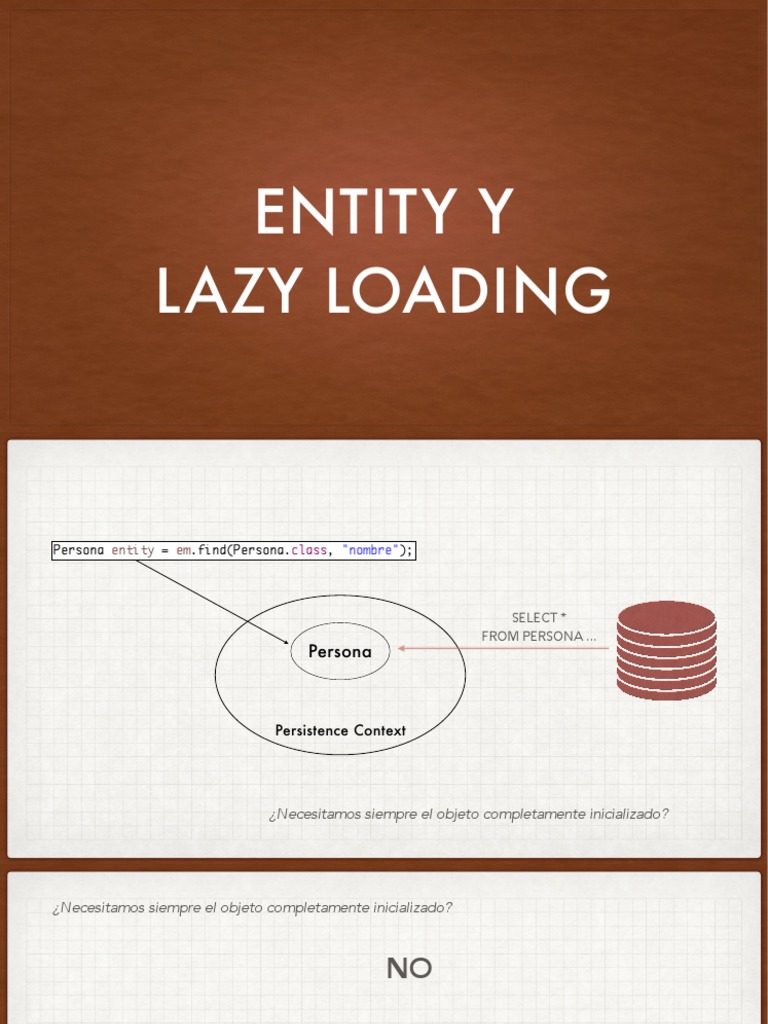 Entity y Lazy Loading | PDF
