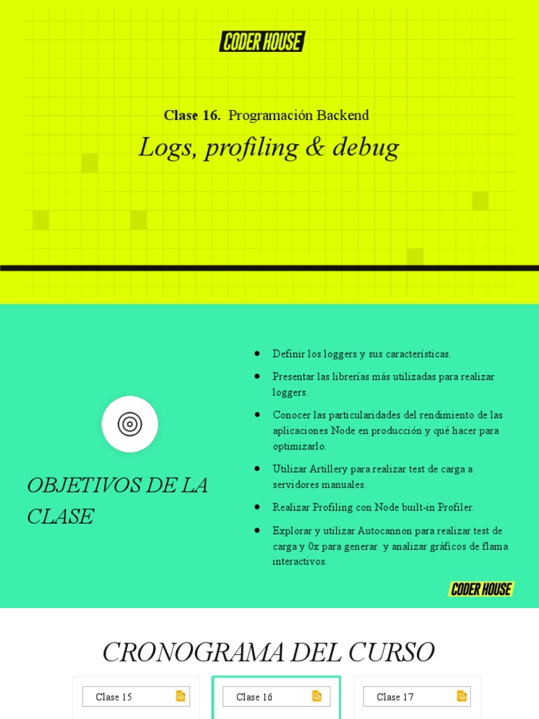 Clase 16 - Logs, Debug, Profiling | PDF | Servidor proxy | Software del ... Clase 16 - Logs, Debug, Profiling | PDF | Servidor proxy | Software del ...