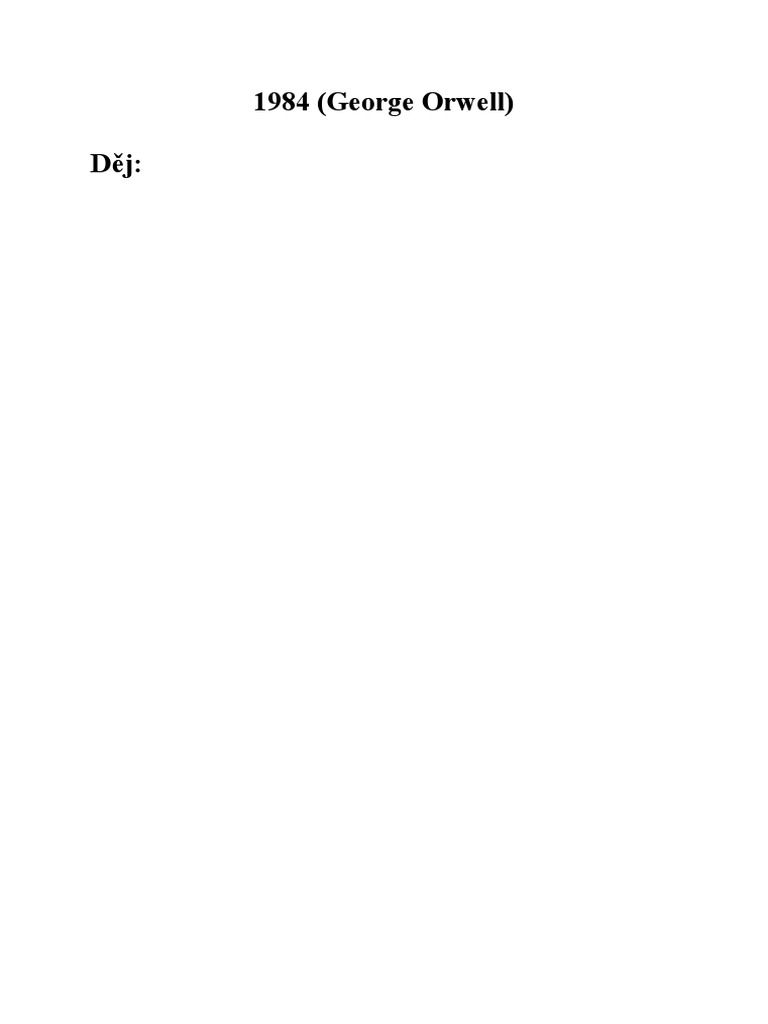 1984, George Orwell | PDF