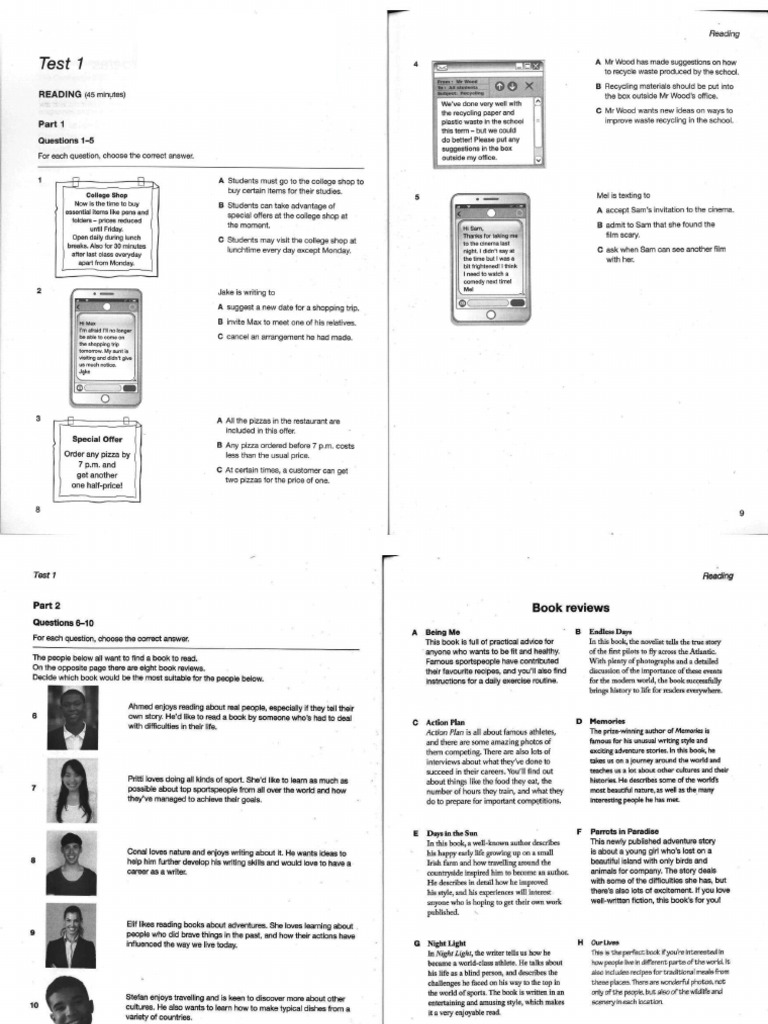 New PET 1-Book | PDF