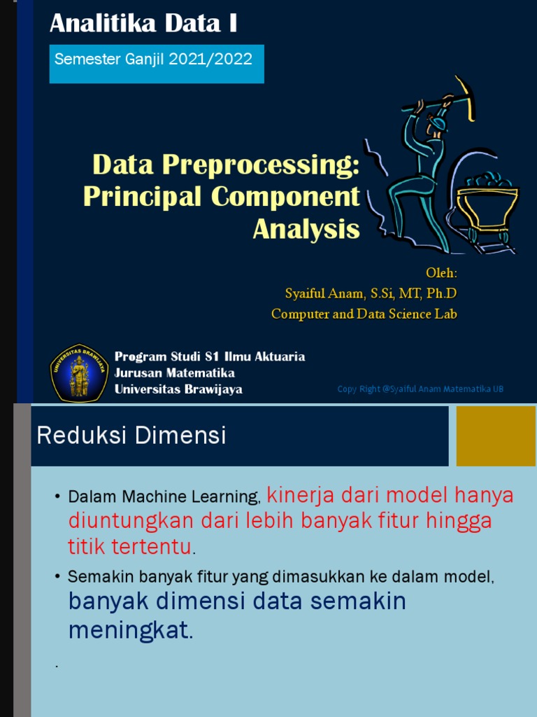 Data Preprocessing-PCA R | PDF