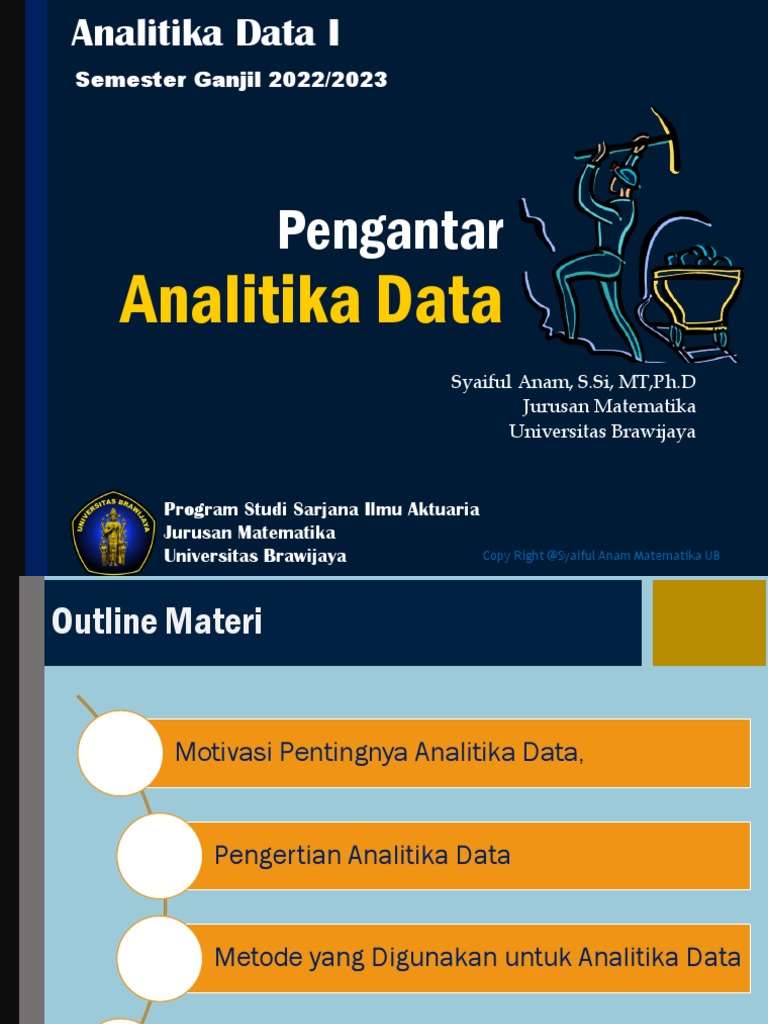 Pengenalan Analitika Data di UB | PDF