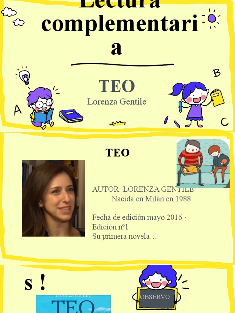 Contextualizacion y Lectura Libro TEO | PDF