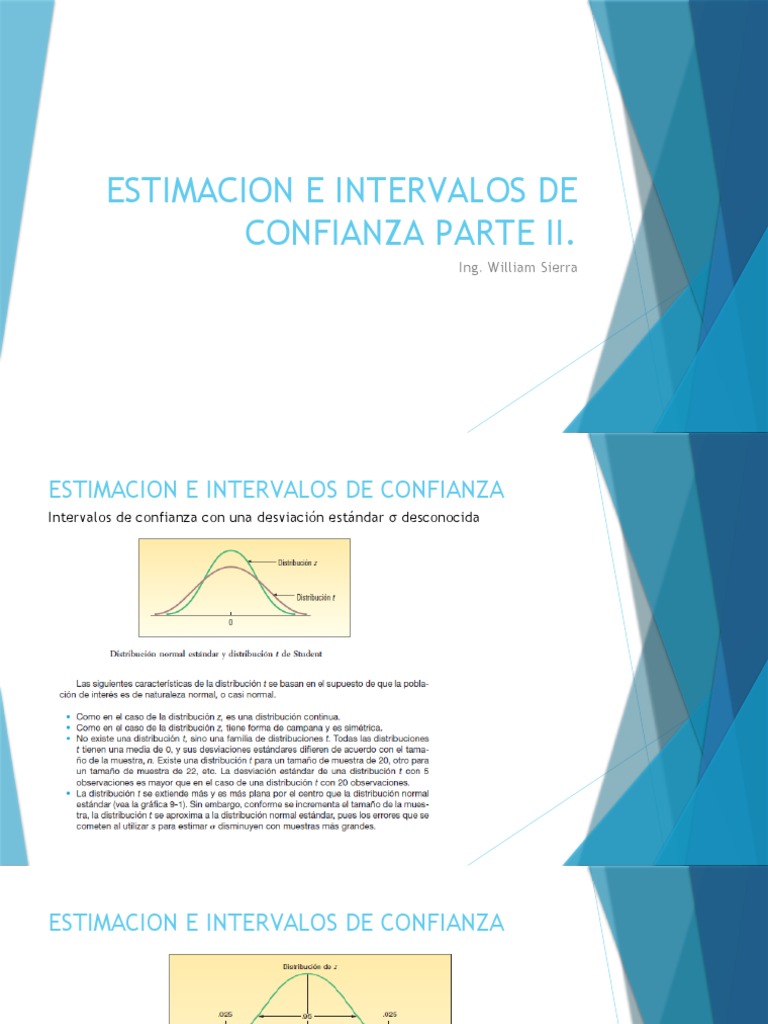 Estimacion e Intervalos de Confianza Parte Iia | PDF | Tecnología