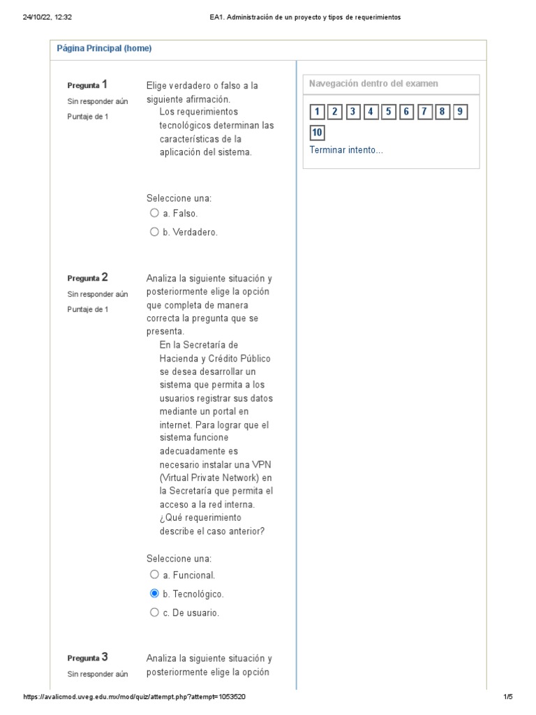 EA1. Administración de Un Proyecto y Tipos de Requerimientos | PDF | Software | Red privada virtual