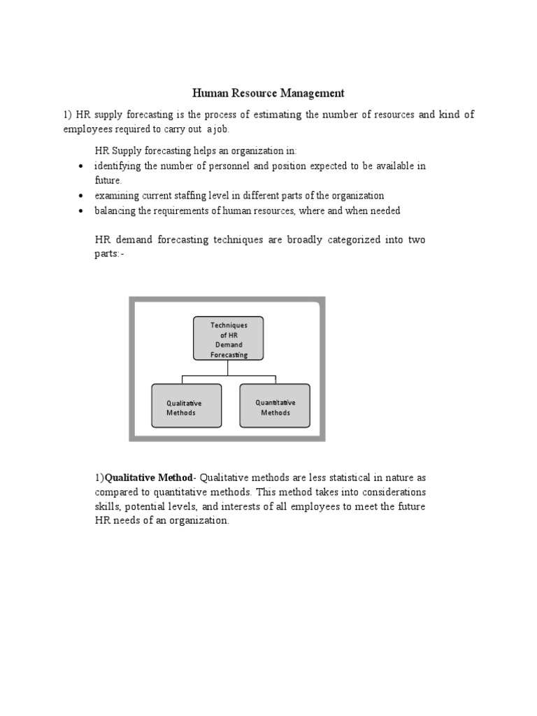 Essentials of HRM Assignment | PDF | Forecasting | Human Resource ...