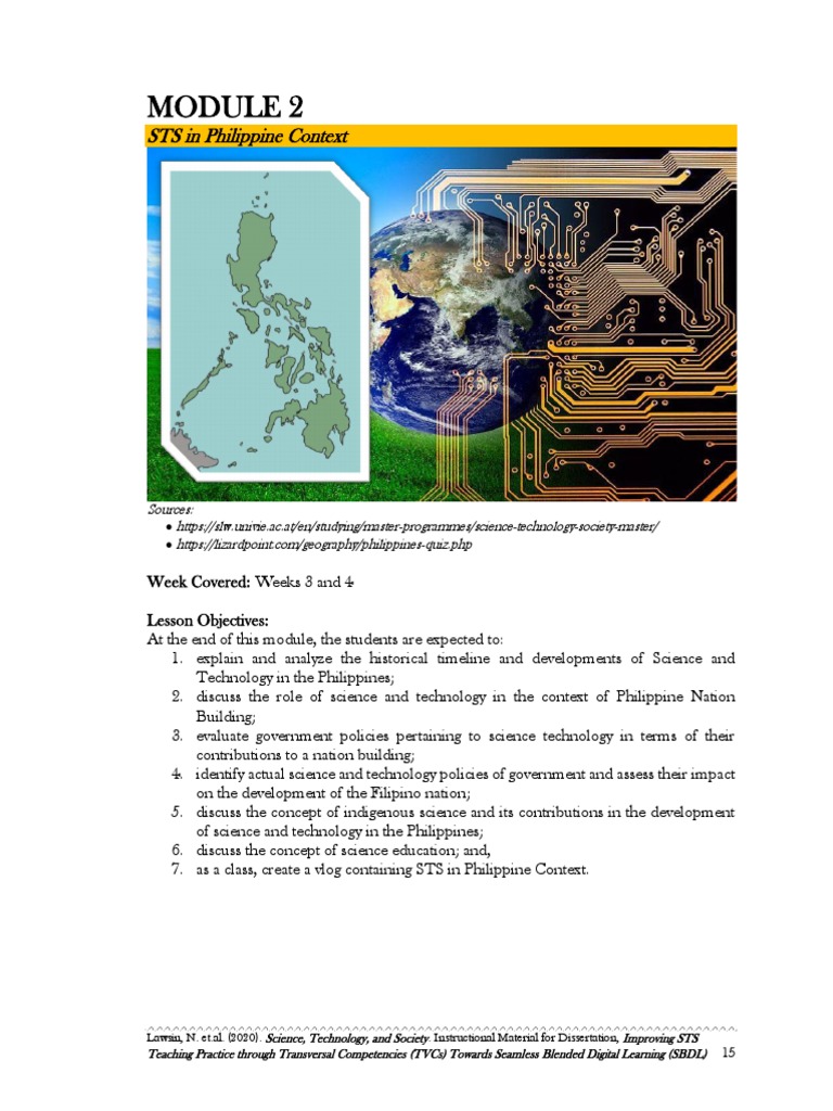 STS - MODULE2 - STS in Philippine Contexts | PDF | Science | Science, Technology, Engineering ...