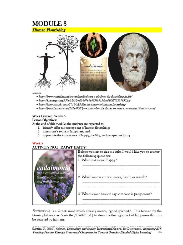 STS - MODULE3 - Human Flourishing | Download Free PDF | Falsifiability | Hypothesis
