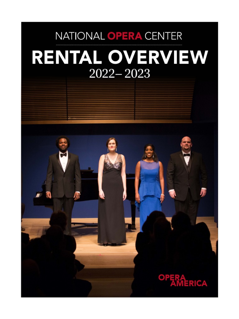 Opera America Rental Spaces Overview | PDF | Elevator | Piano