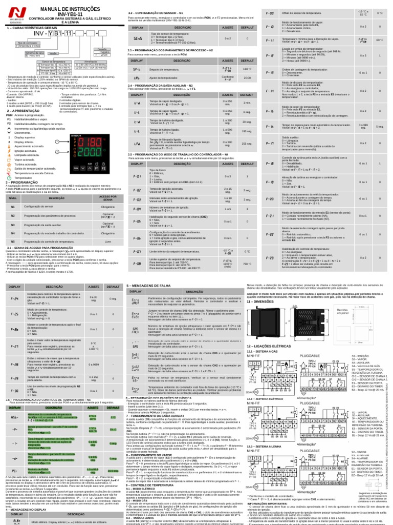 Controlador Inova | PDF | Termopar | Engenharia da Computação