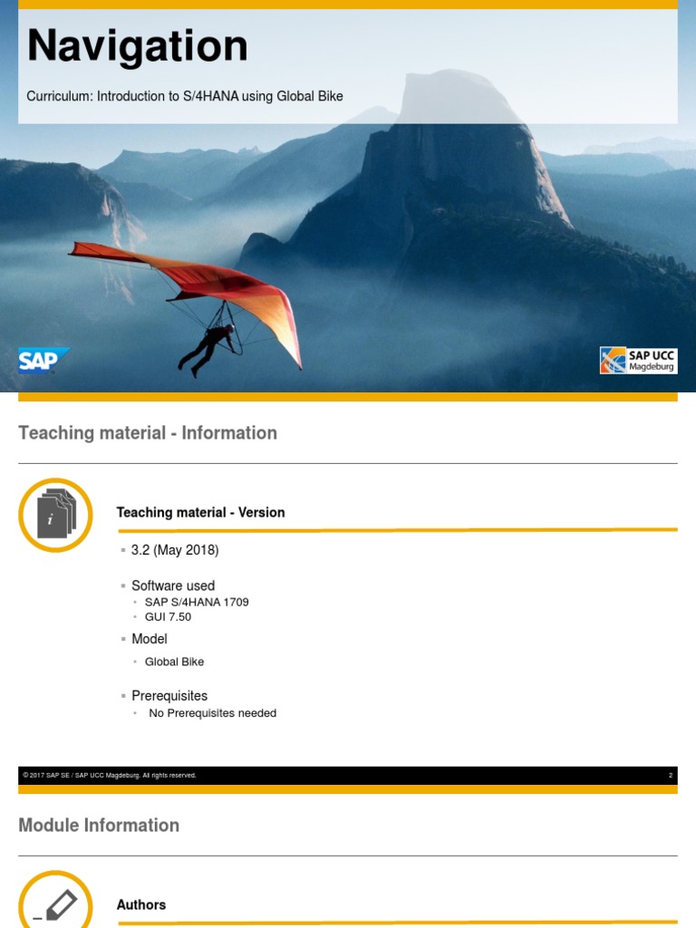 Intro S4HANA Using GBI Navigation Slides en v3.2 | PDF | Software Engineering | Computer ...